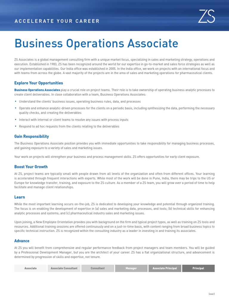 Accelerating Your Career Through Business Operations: An Overview of ...