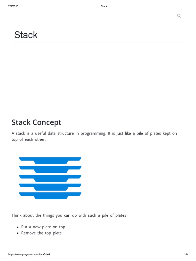 Stack | PDF | Algorithms And Data Structures | Software Engineering