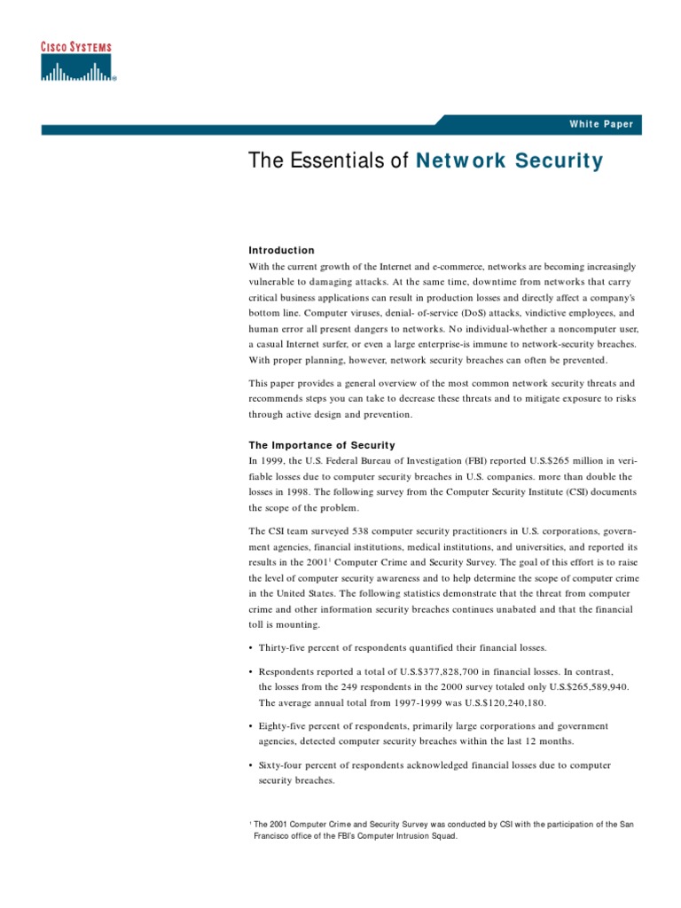 Network Security Essentials | PDF | Computer Security | Security