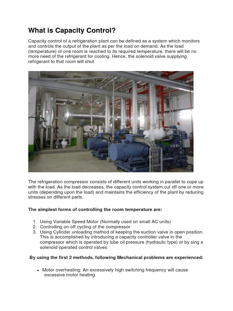What Is Capacity Control?: The Simplest Forms of Controlling The Room ...