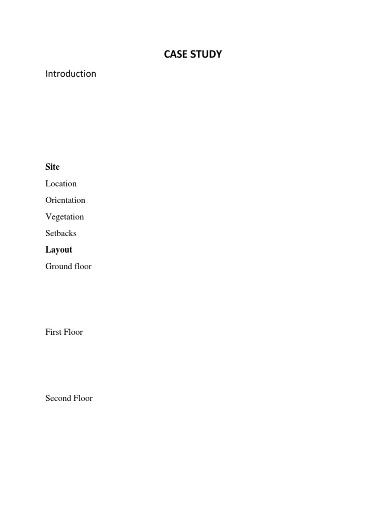 Case Study: Location Orientation Vegetation Setbacks | PDF