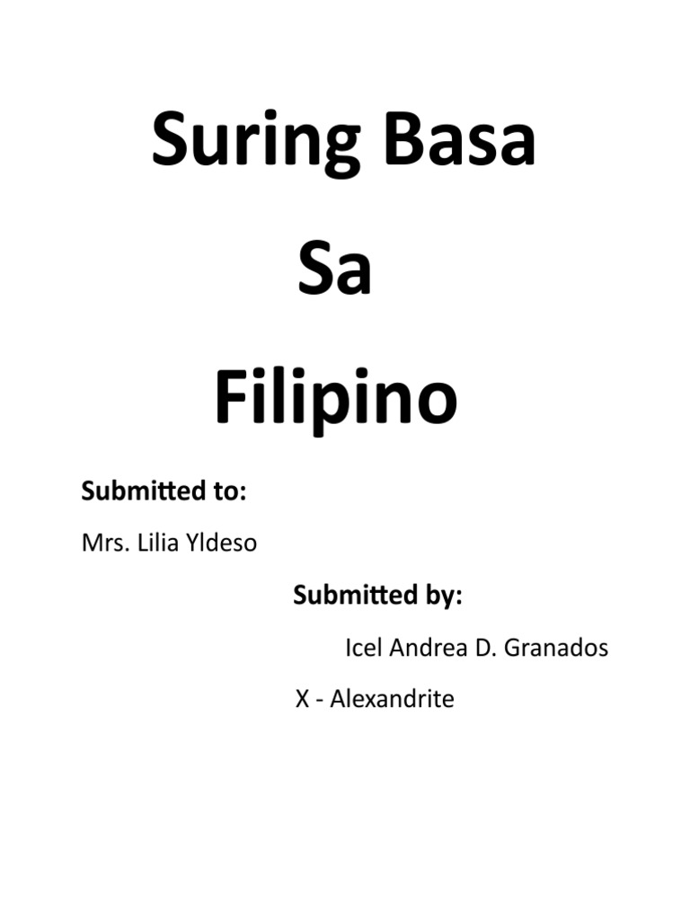 Suring Basa | PDF