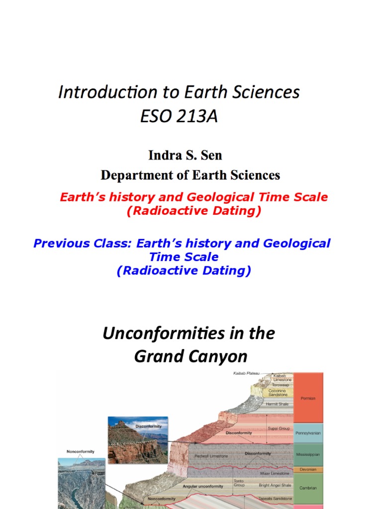 Earth's History and Geological Time Scale (Radioactive Dating) | PDF ...