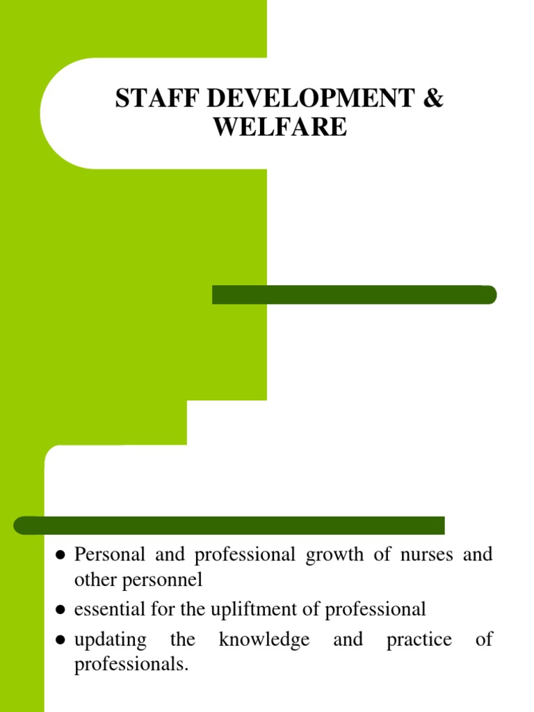 Staff Development Programme | PDF | Employment | Nursing