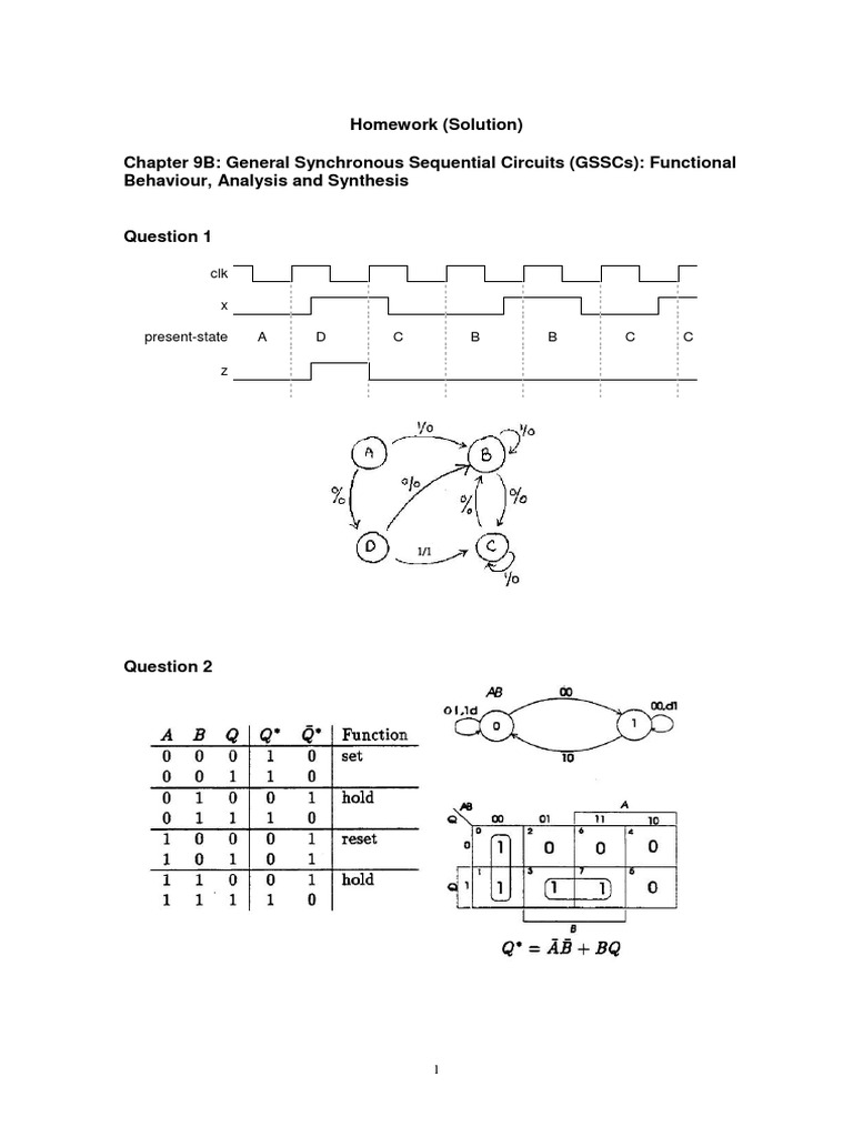 Sequential Circuit Analysis | PDF | Digital Electronics | Electronic Design
