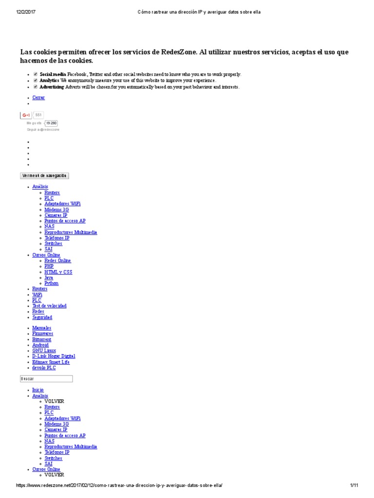 Cómo Rastrear Una Dirección IP y Averiguar Datos Sobre Ella | PDF ...