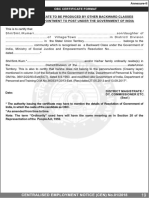 ALP_SELF-DECLARATION BY OBC (NCL) CANDIDATE | PDF