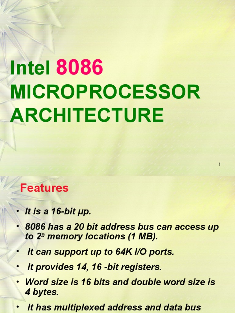Intel Microprocessor Architecture Pdf Pointer Computer Programming Electronics
