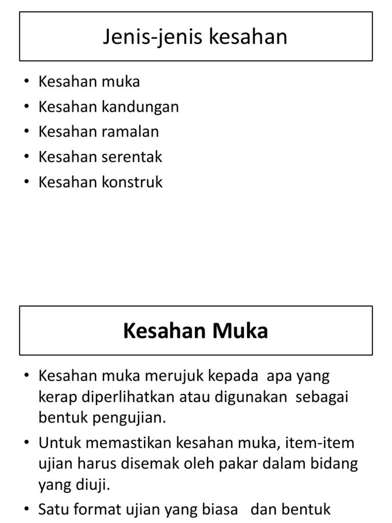 Jenis-Jenis Kesahan | PDF