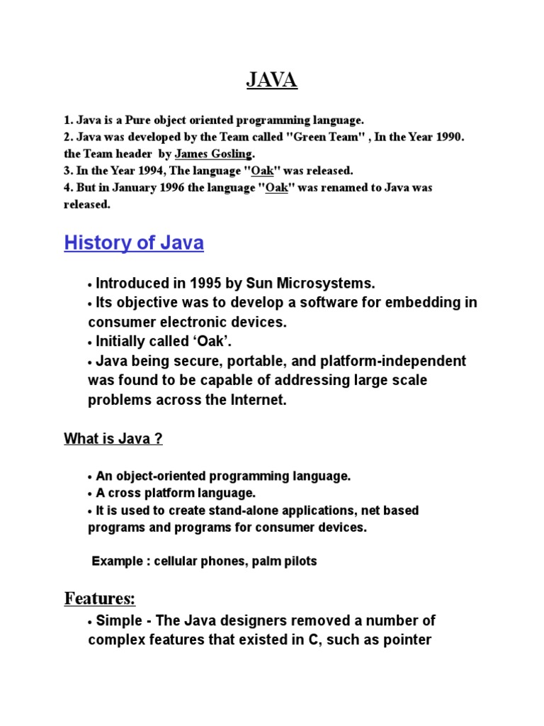 01 Java Introduction | PDF | Java Virtual Machine | Java (Programming Language)