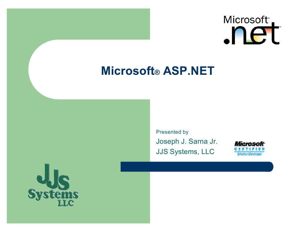Joseph J. Sarna Jr. JJS Systems, LLC: Presented by | PDF | Web Service ...