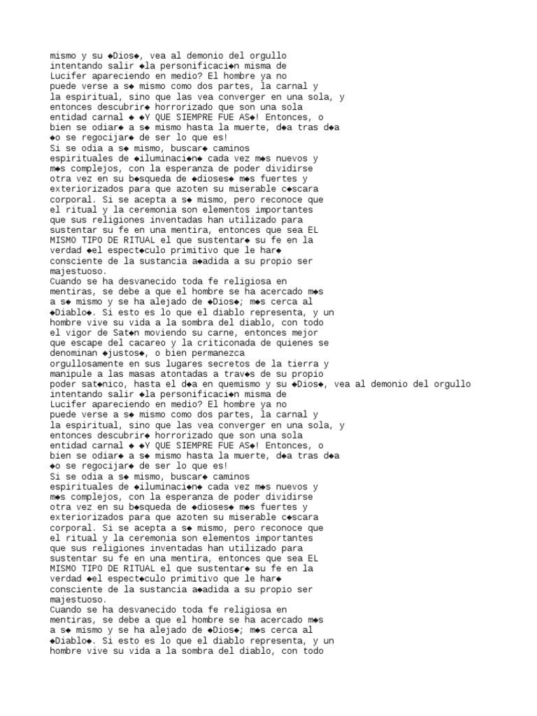 La Convergencia del Ser y el Orgullo | PDF | Diablo | Demonios