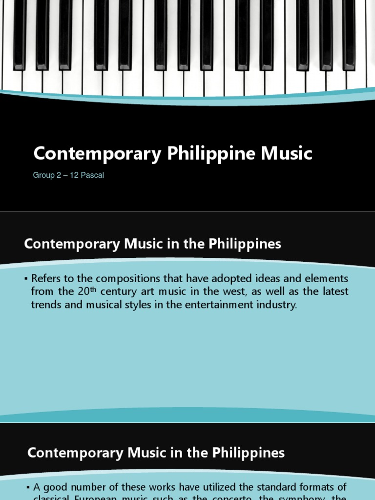 Contemporary Philippine Music | Entertainment | Performing Arts