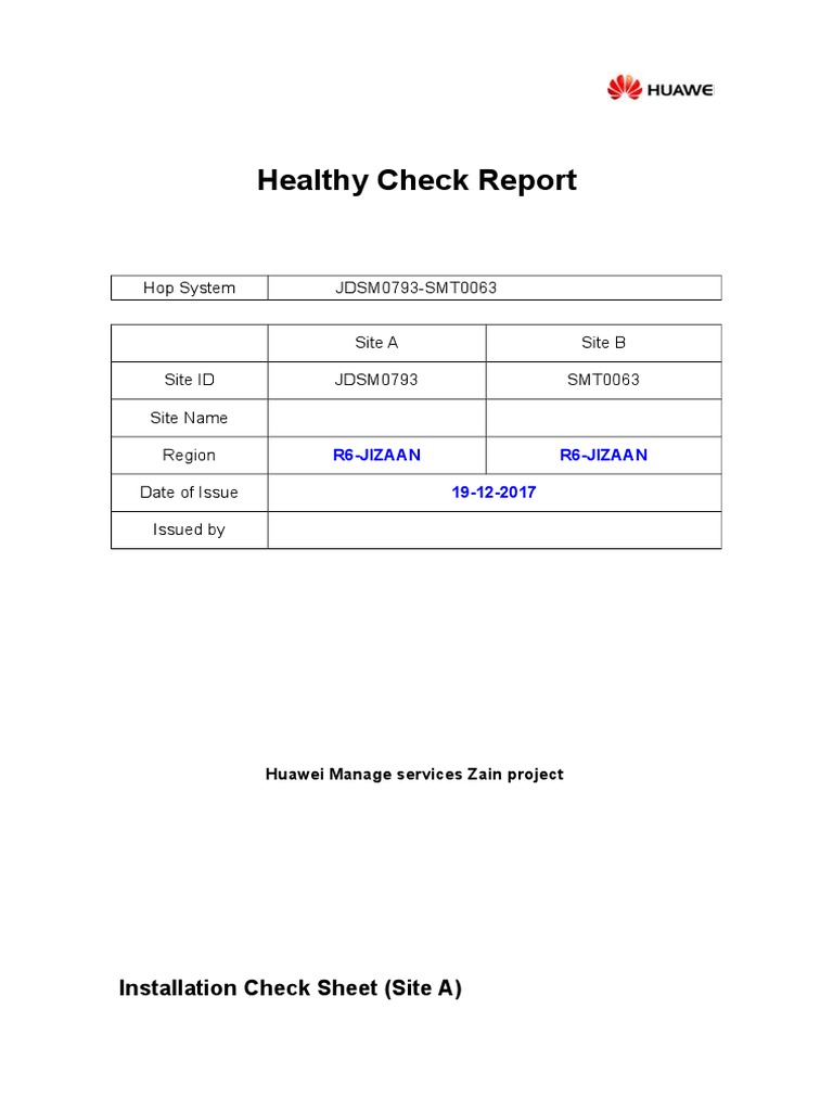 Healthy Check Report for Hop System | PDF | Electrical Connector ...