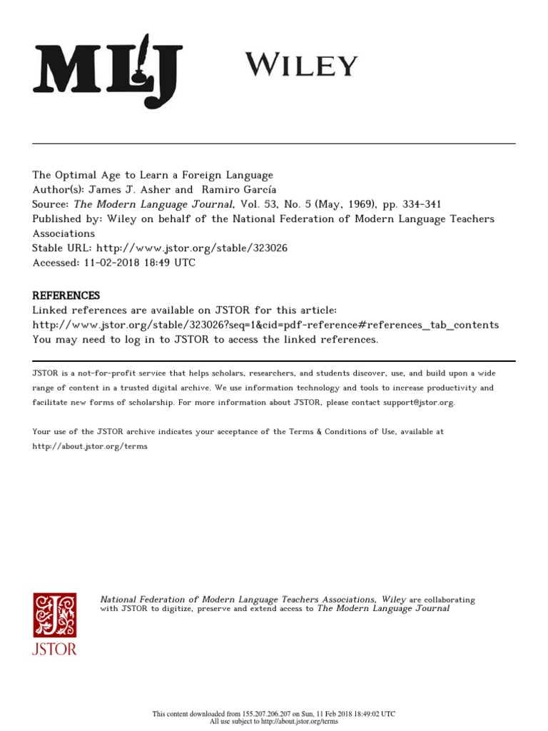 Optimal Age for Language Learning | PDF | Accent (Sociolinguistics ...