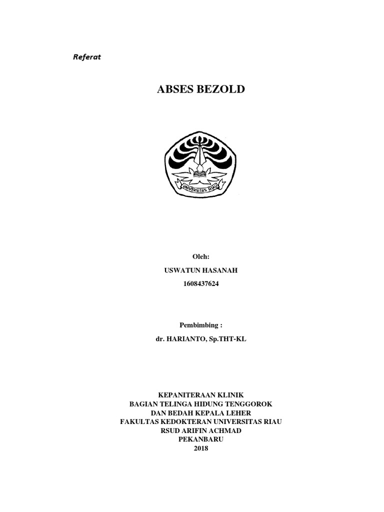 Referat Abses Bezold | PDF