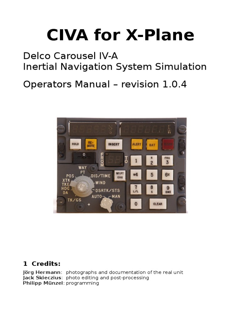 CIVA User Guide PDF | PDF | Inertial Navigation System | Computer Keyboard