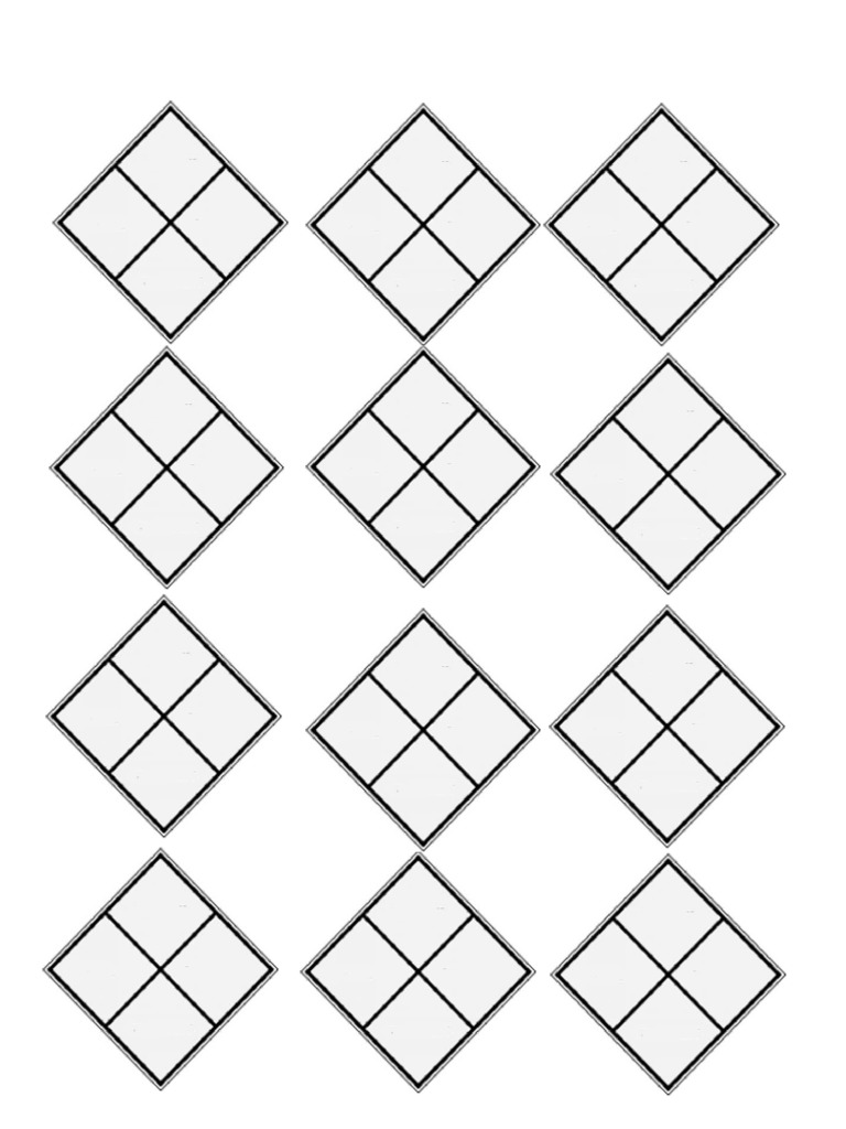 Rombos de seguridad plantilla