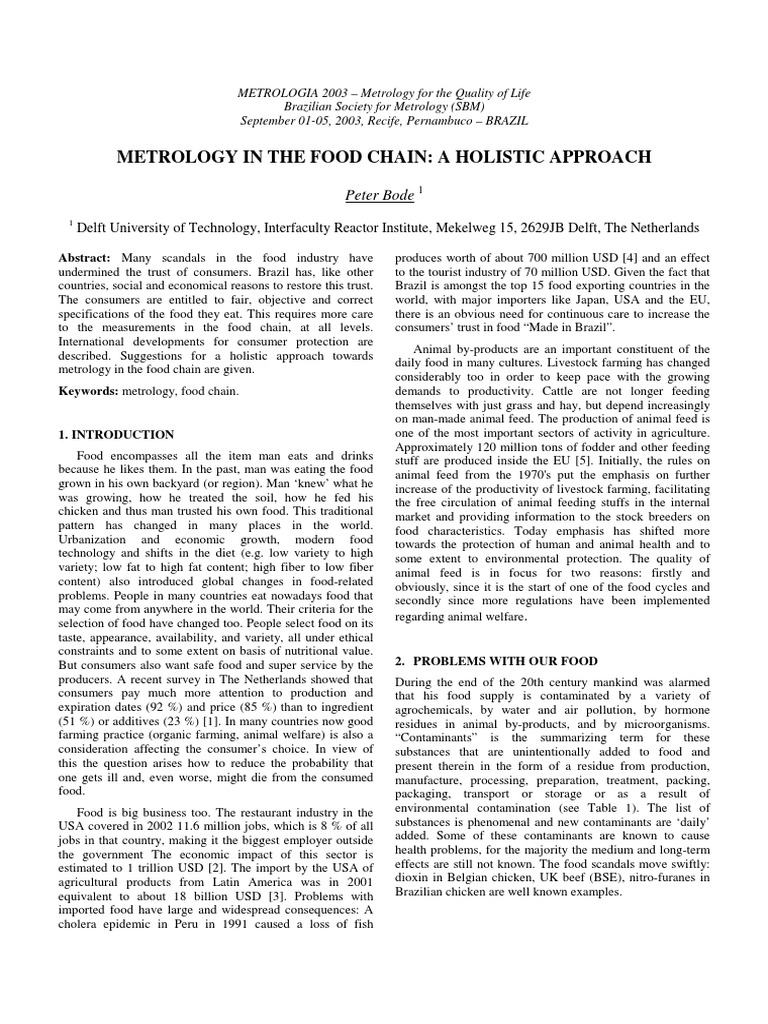 Tutorial 2 | PDF | Metrology | Food Safety