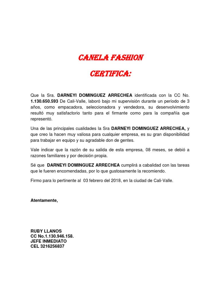 Carta Recomendacion | PDF | Business