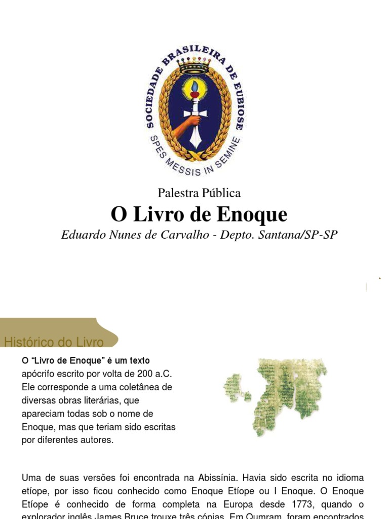 Livro de Enoque | PDF | Enoque (ancestral de Noé) | Livro de Enoch