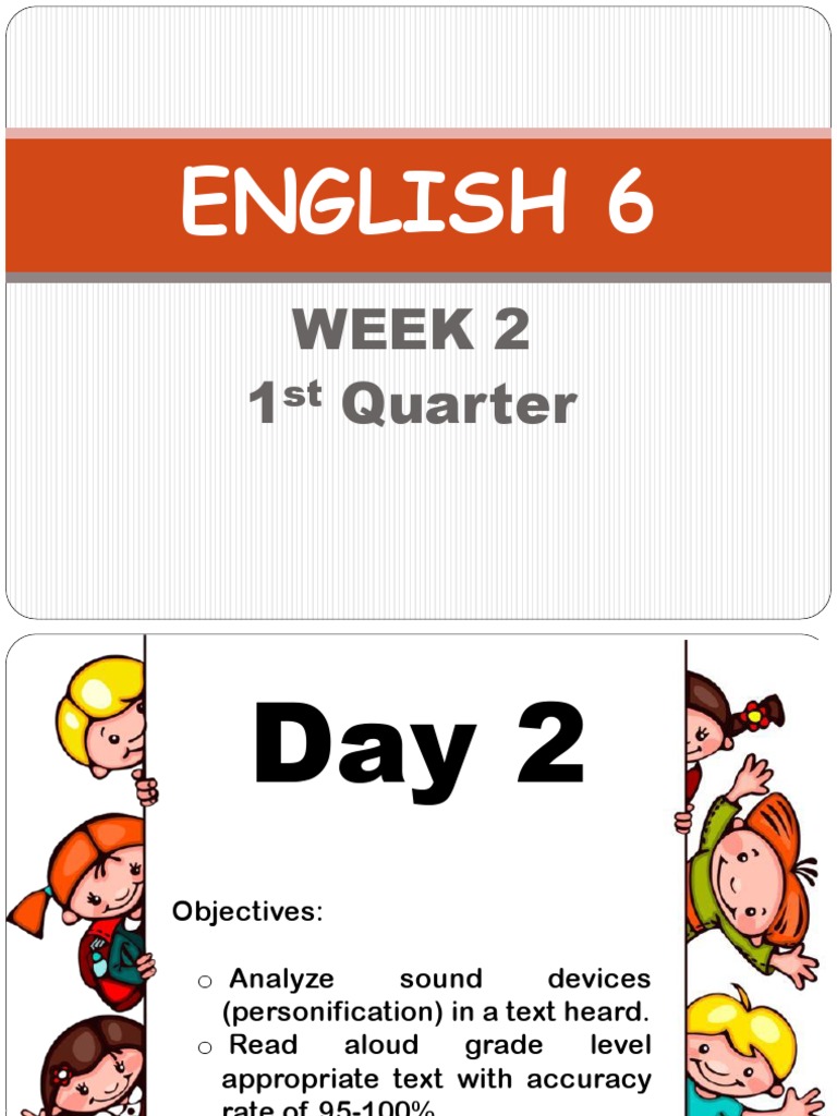 ENGLISH 6 Week 2 Day 2 and 3 1st Quarter | Download Free PDF | Poetry ...