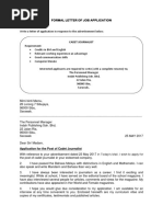 Solicited Application Letter | PDF | Cyberspace | Computing