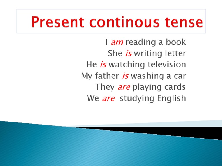 Present Continous Tense | PDF