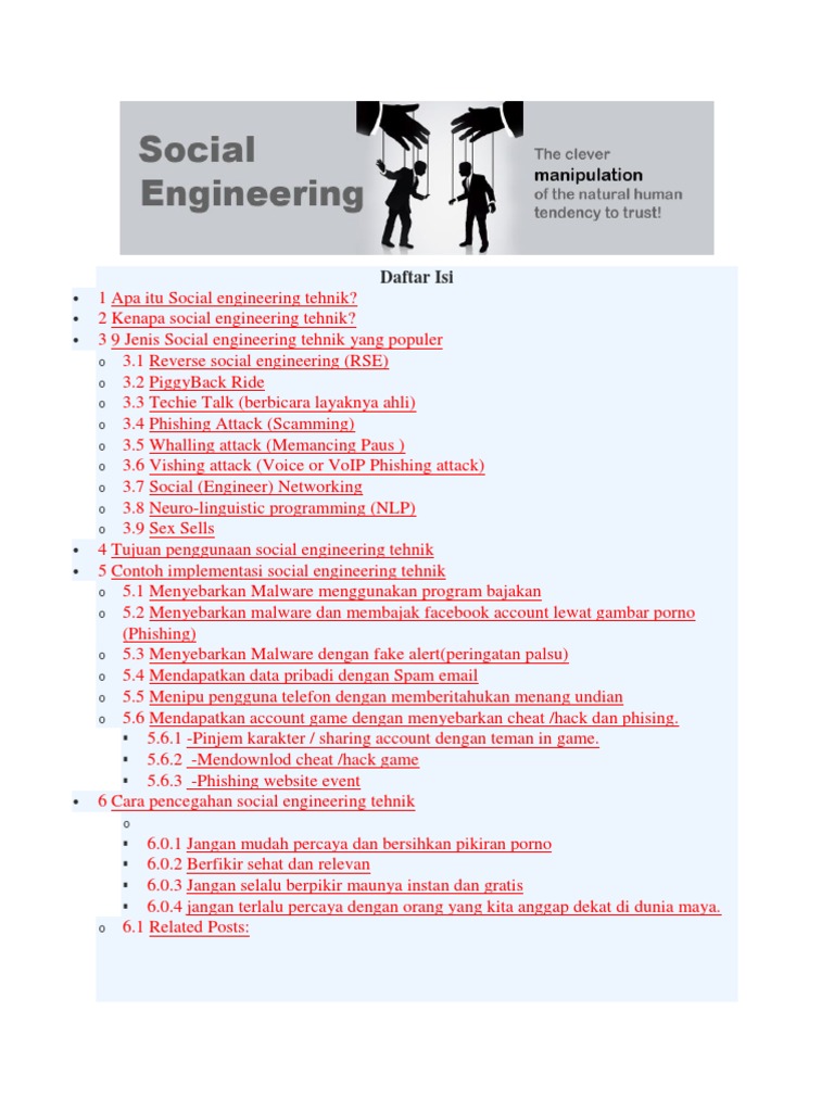 Social Engineering | PDF