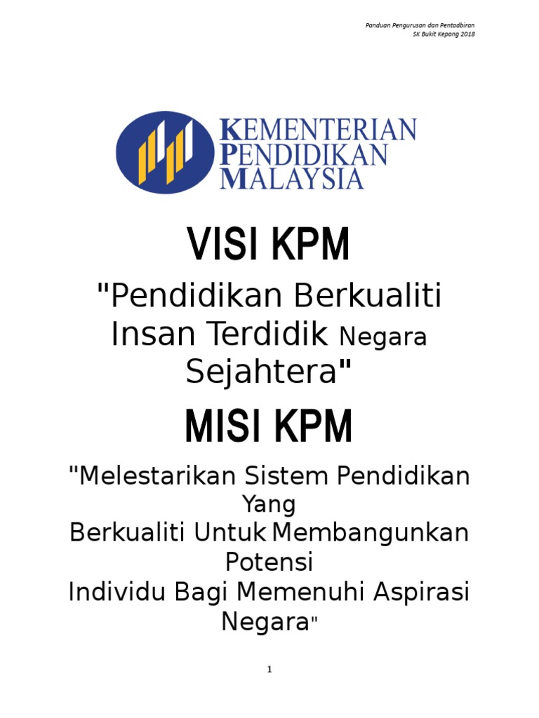 Visi KPM | PDF