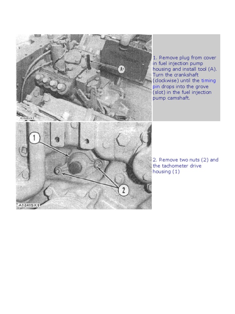 Cat 3208 Injection Pump Removal Guide | PDF | Finance & Money ...