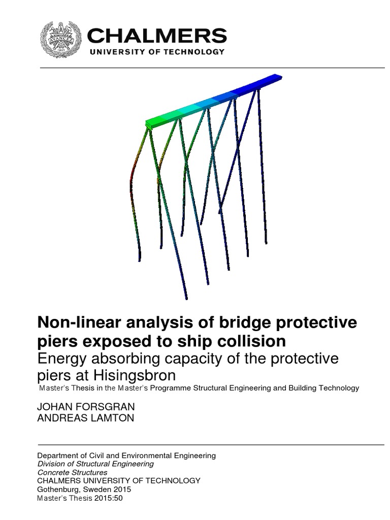 Bridge Protective Ship Collision | PDF | Strength Of Materials | Deep ...