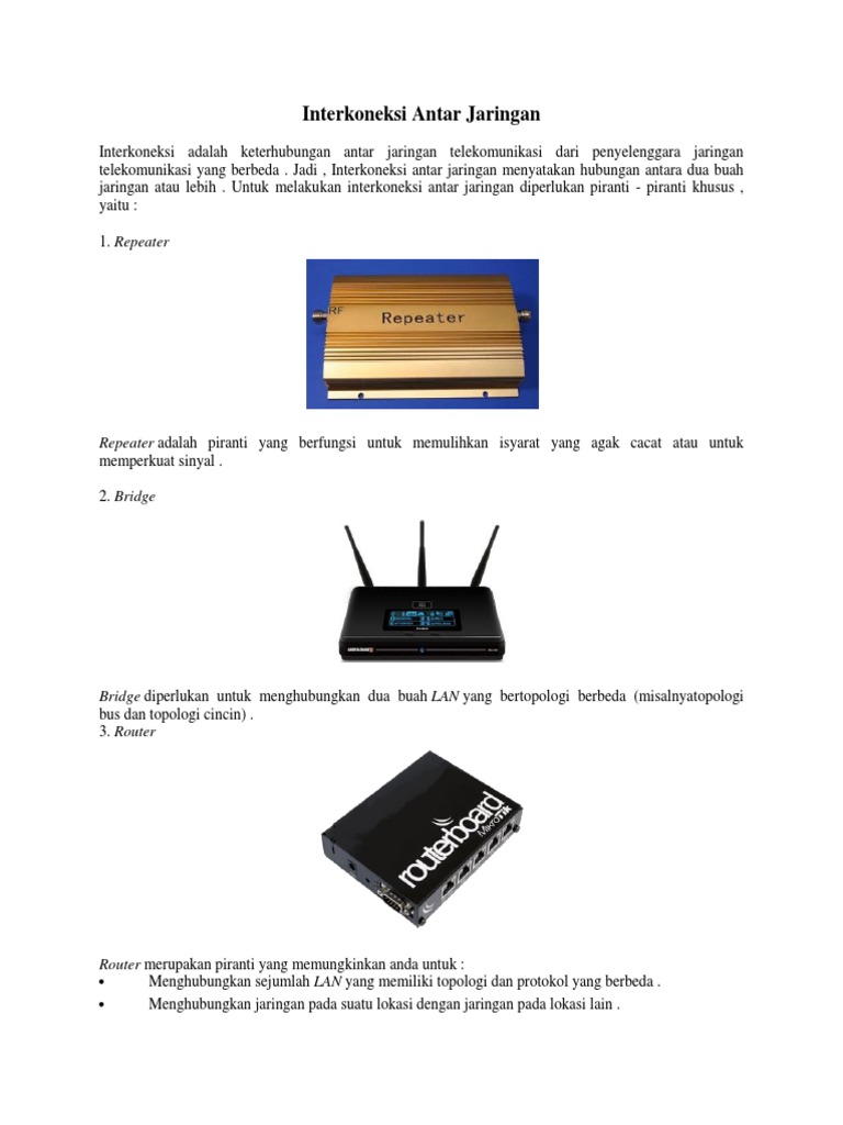 Interkoneksi Antar Jaringan | PDF