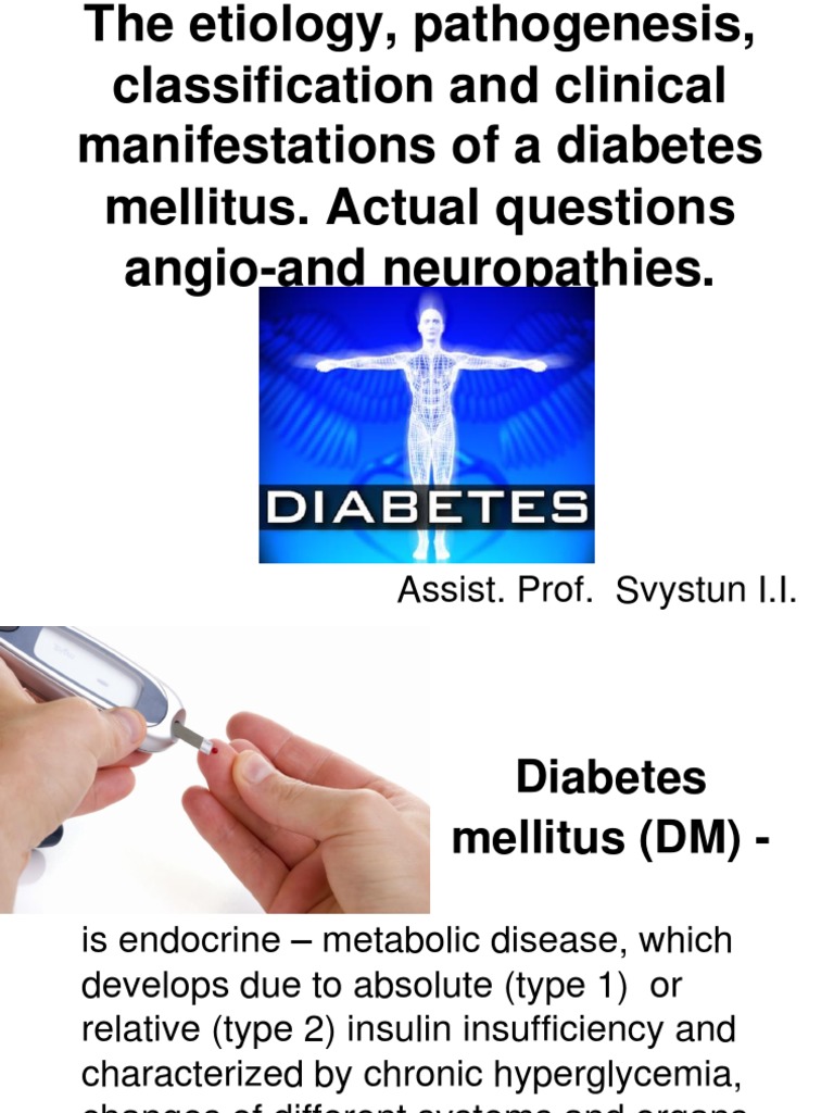 01. the Etiology, Pathogenesis, Classification of DM | Diabetes ...