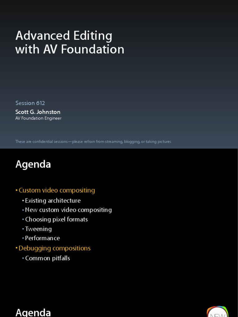 AV Foundation Layer Instruction | PDF | Computer Architecture | Digital ...