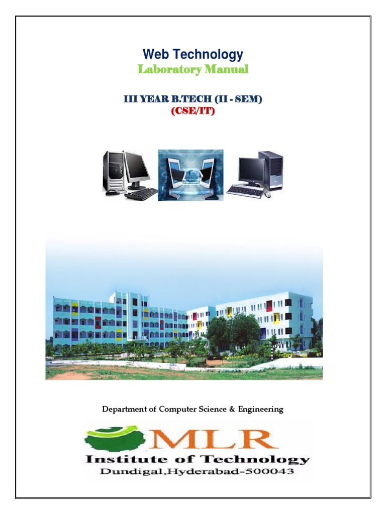 WT Lab Manual | PDF | Java Server Pages | Xml