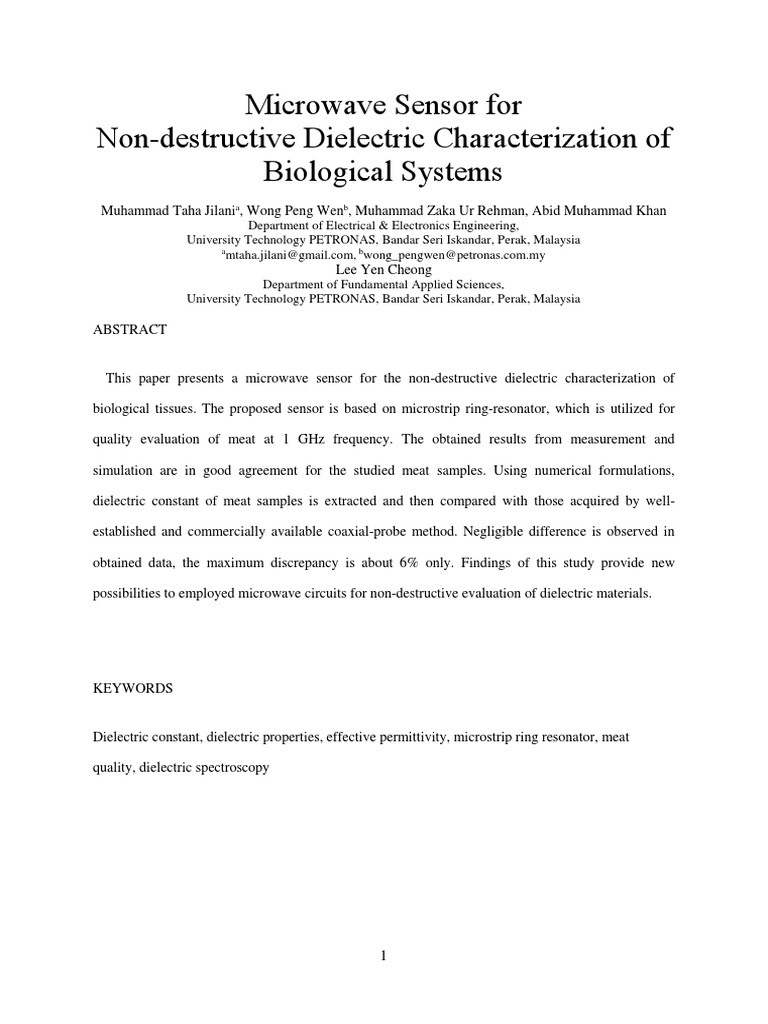 IJAEM Template | PDF | Permittivity | Dielectric