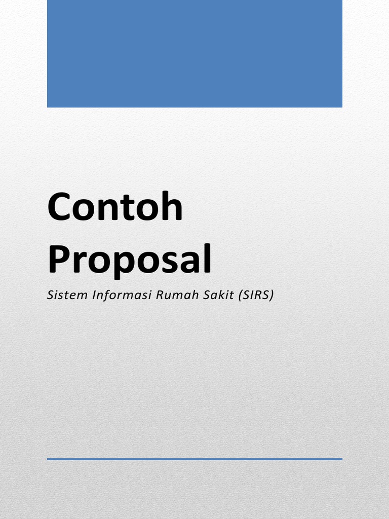 Proposal Dan Rab Simrs | PDF