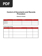 Document Control Procedure Example | PDF | Document | Specification ...