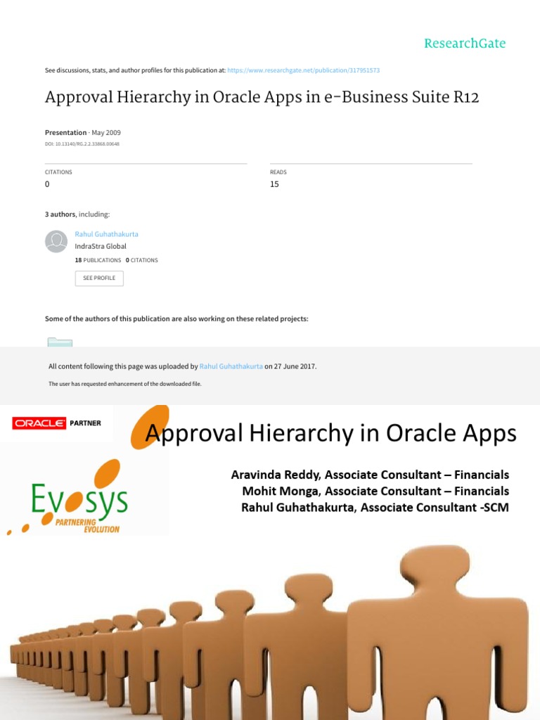 Approval Hierarchy in Oracle Apps in e Business Suite R12 | PDF | Software | Computing