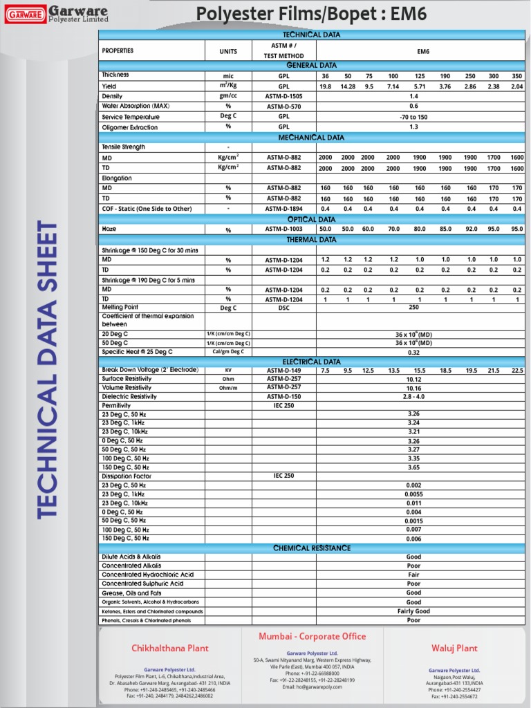 EM6 Datasheet | PDF | Electrical Resistivity And Conductivity ...
