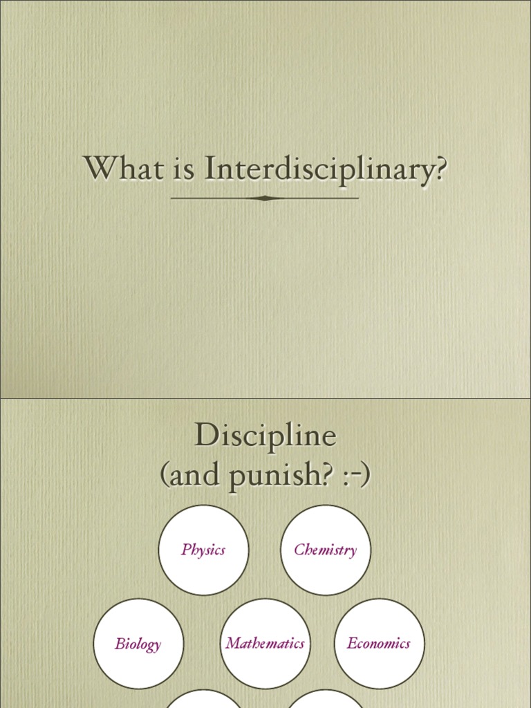 What Is Interdisciplinary? | PDF | Interdisciplinarity | Epistemology