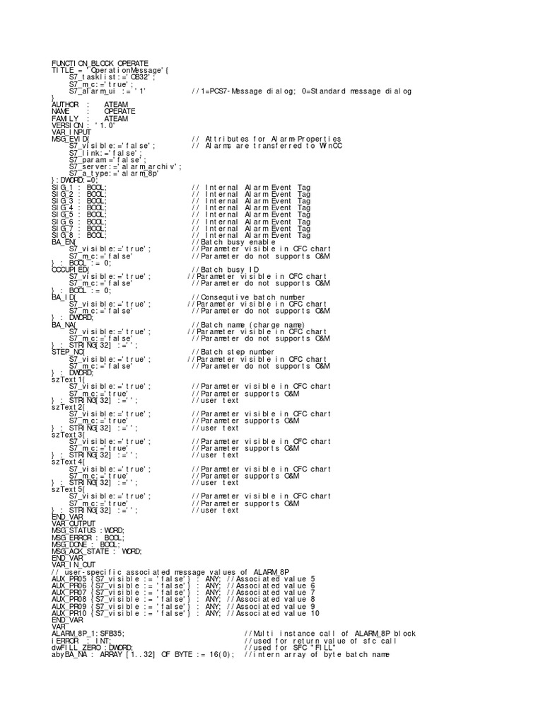 Operate SCL | PDF | Computer Programming | Computing