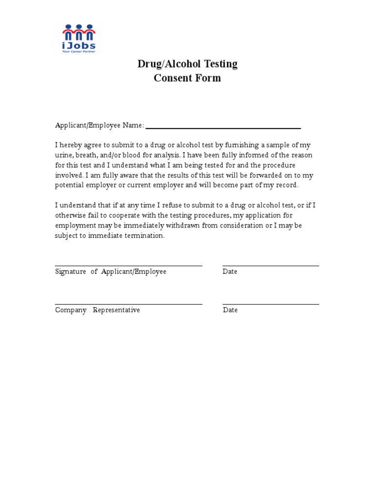 Drug Consent Form | PDF