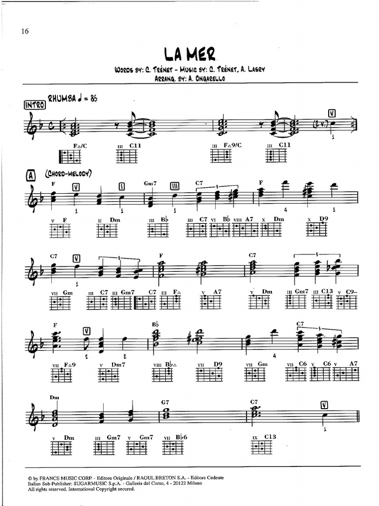 La Mer - Jazz Guitar PDF | PDF