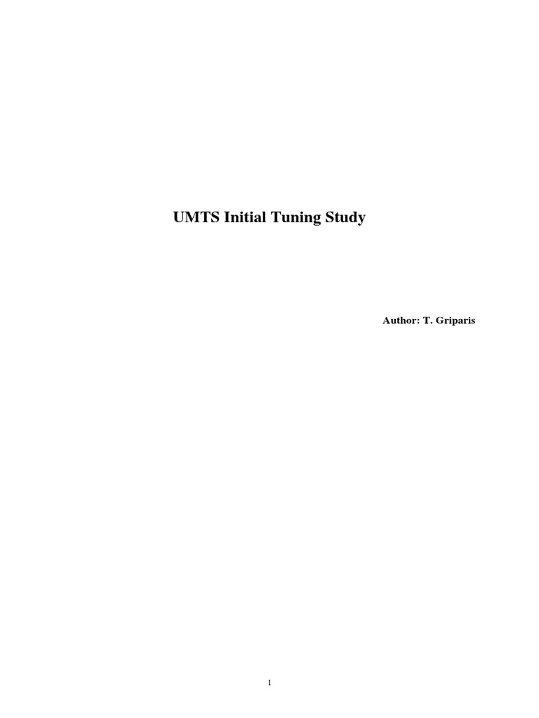 3G Initial Tuning Draft | PDF | Global Positioning System | Antenna (Radio)