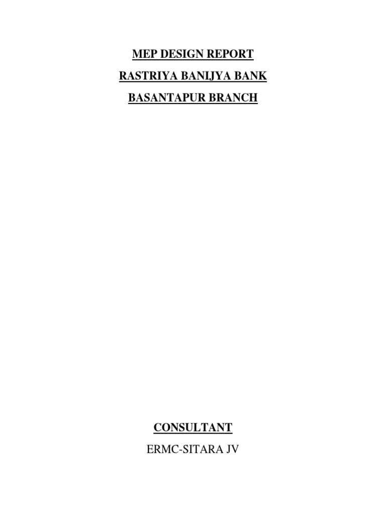 Mep Design Report-Basantapur | PDF | Septic Tank | Hvac