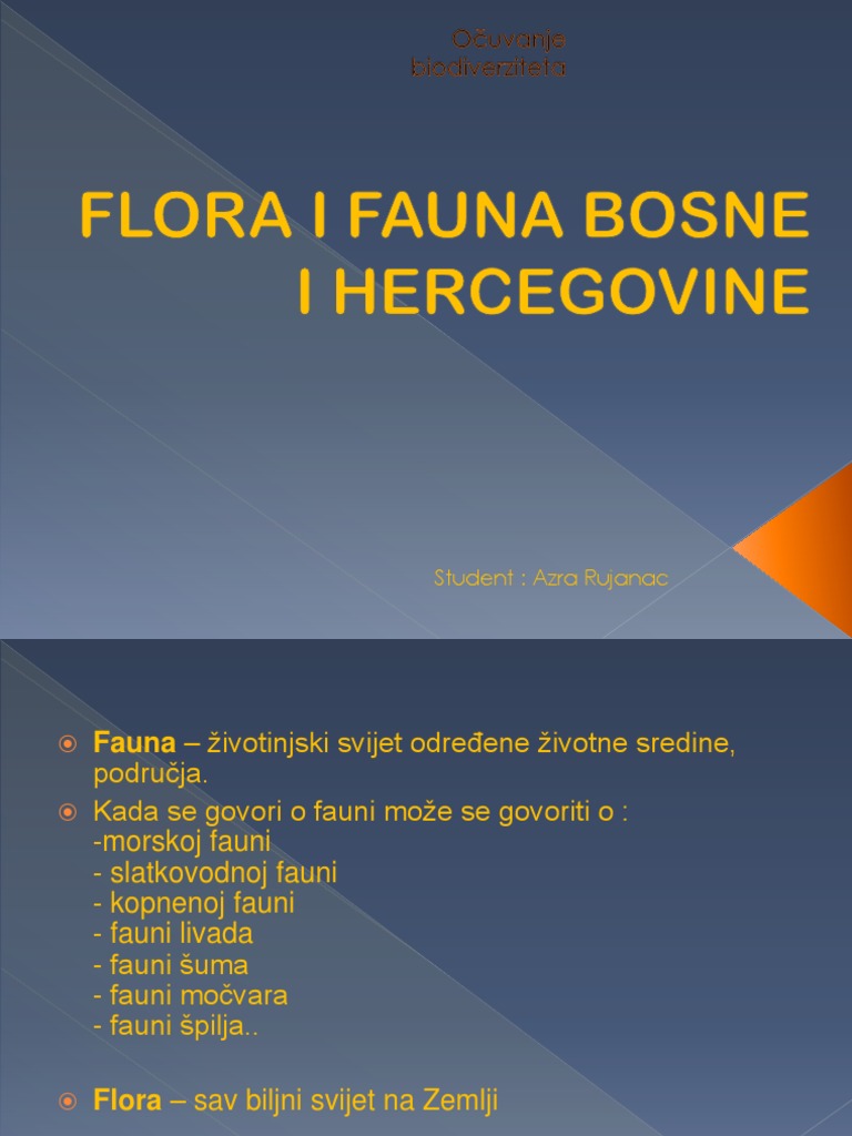 Flora I Fauna Bosne I Hercegovine | PDF