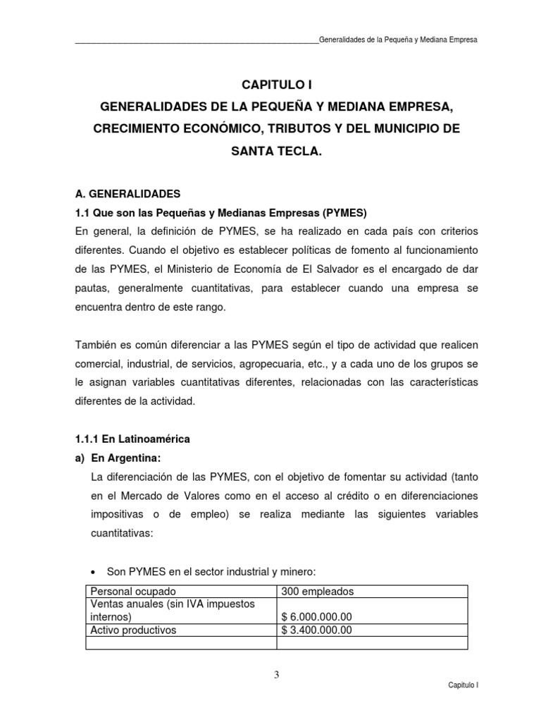 PYMES | PDF | Pequeñas y medianas empresas | Iniciativa empresarial