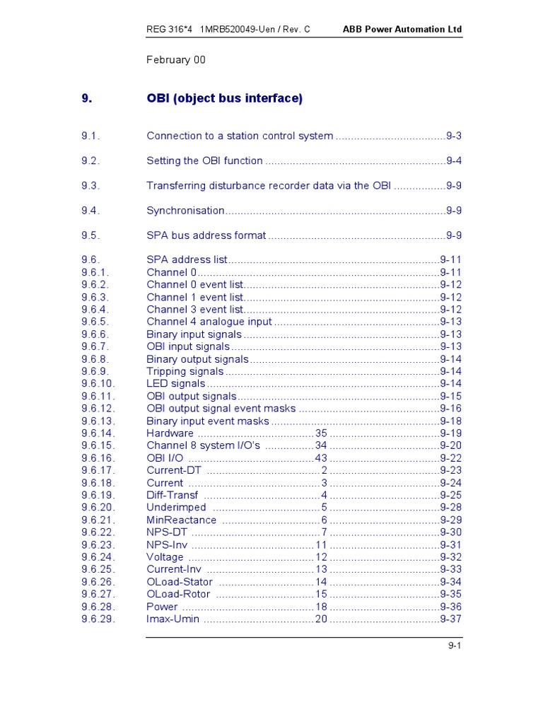 OBI (Object Bus Interface) : February 00 | PDF | Input/Output ...